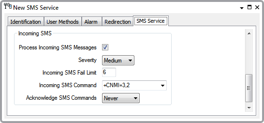 Pager Driver Guide - Define whether an SMS Service can Process Incoming Messages (Configuring a ...